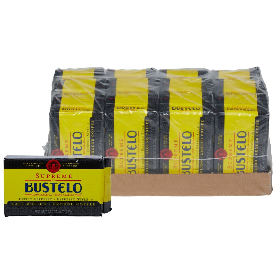 Café Bustelo 10 Ounce Supreme Brick 12 Count Case